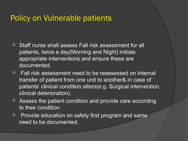 CARE OF VULNERABLE PATIENTS. PPT.pptx | First Aid | Injuries