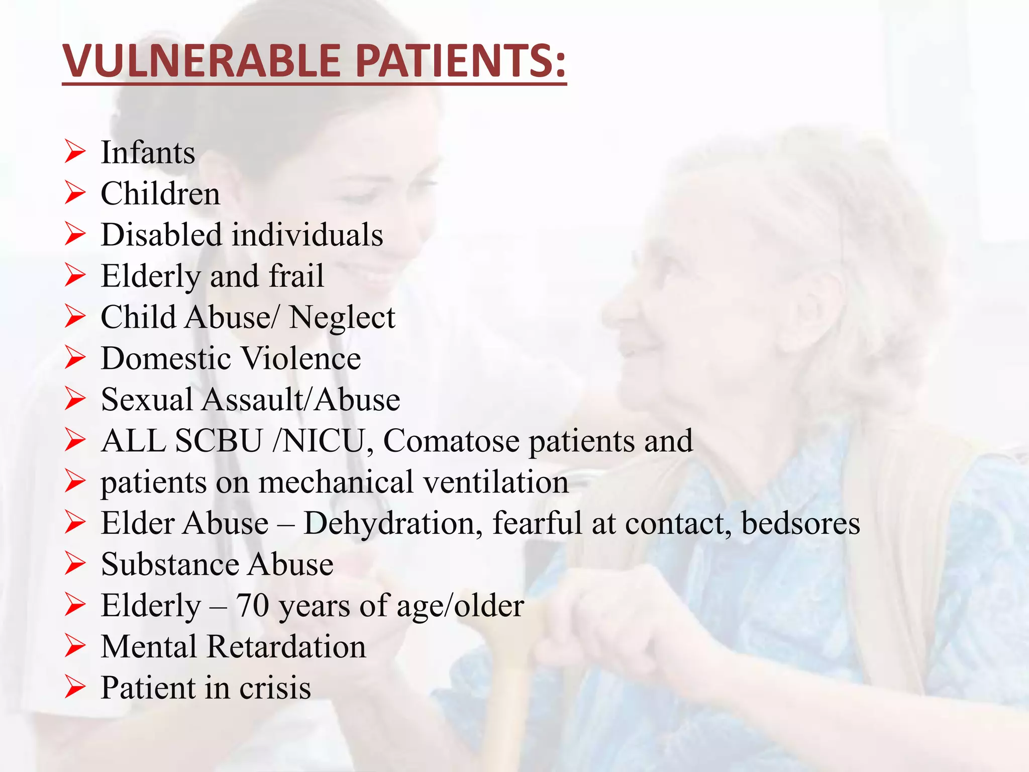 Care Of Vulnerable Patients Policy Ppt Ppt
