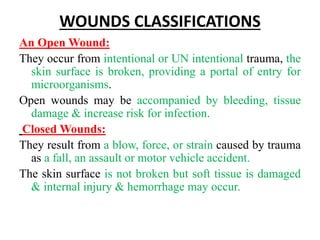 CARE OF WOUND , Fundamental of nursing the chapter of the care of the ...