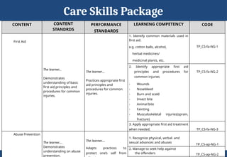 Care Package Skills Presentation for LwD | PPTX