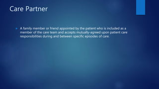 Care partner program | PPTX
