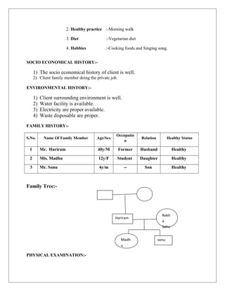 Care plan family 2 --deveshwar | DOC | Blood Disorders | Diseases and Conditions