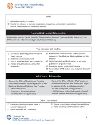 Care Research Dissemination Guide | PDF