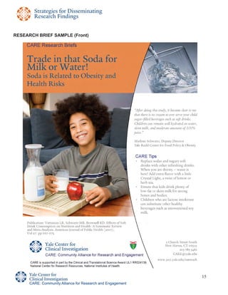 Care Research Dissemination Guide | PDF