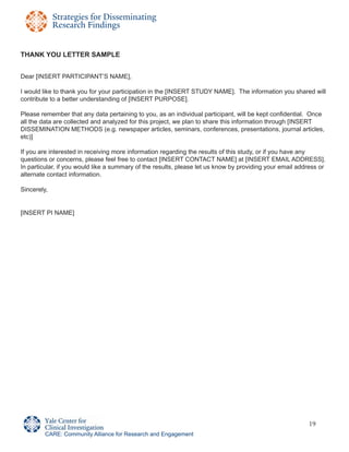 Care Research Dissemination Guide | PDF