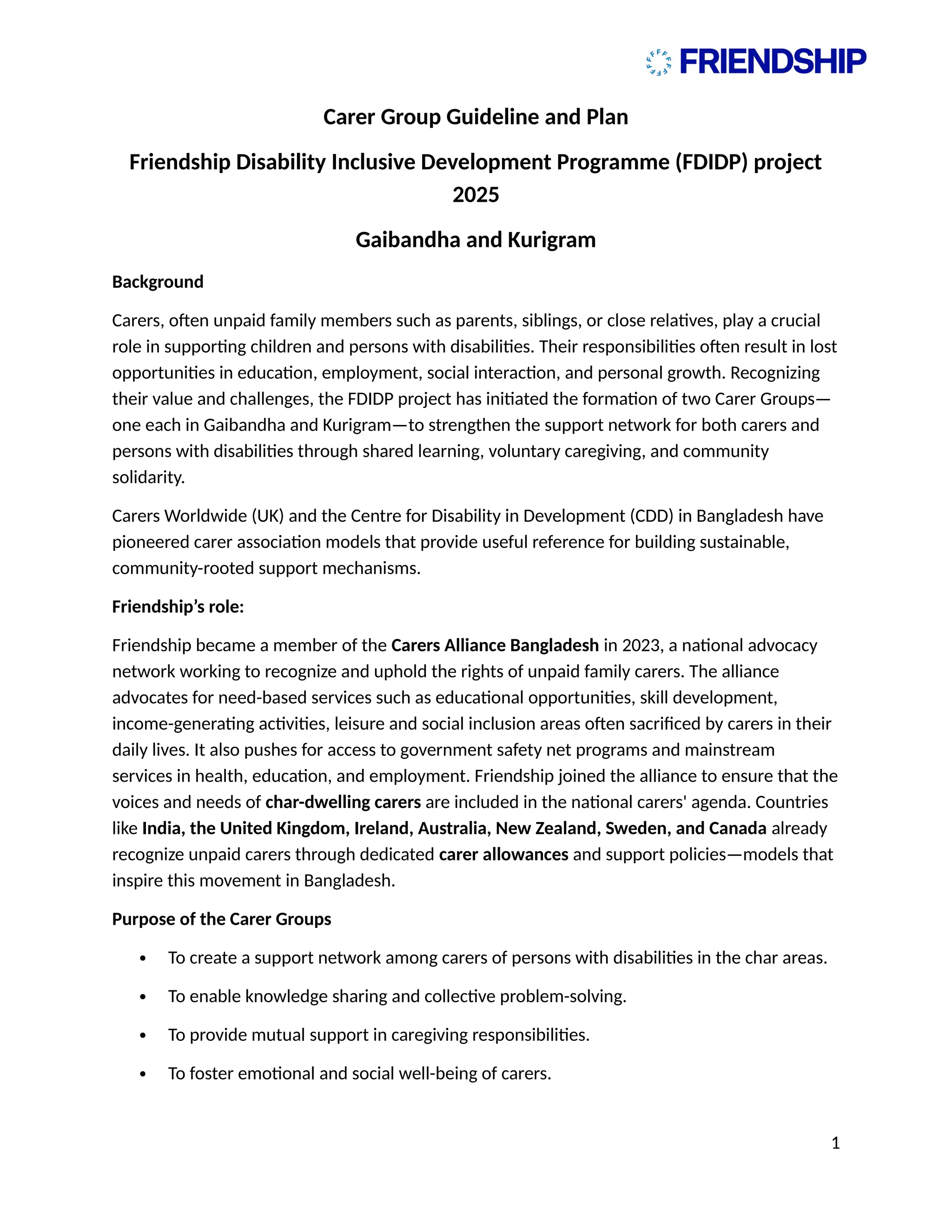 Carer Group Guideline and Plan_English_FDIDP.docx