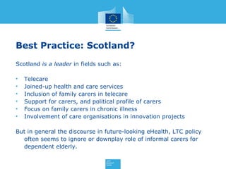 ICT-enabled services for carers and care: pathways and actors in the ...