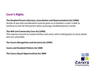 Carers' rights | PPTX
