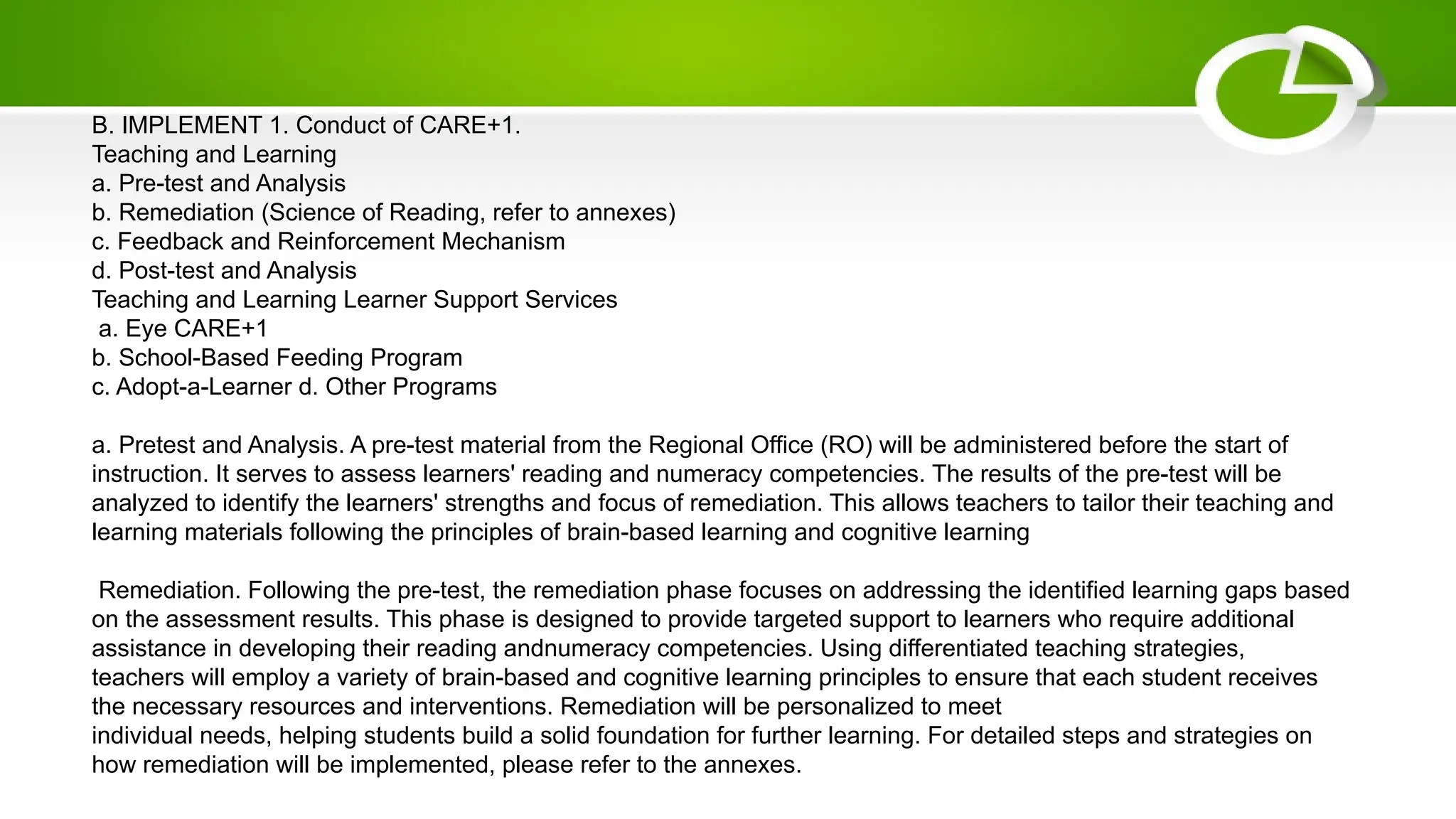 Cares + 1.pptx for remediation program and math | PPTX