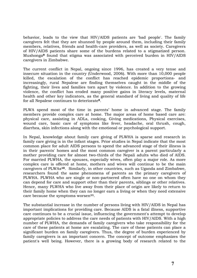 Care & support plwha proposal | PDF | Sexual Health | Diseases and ...