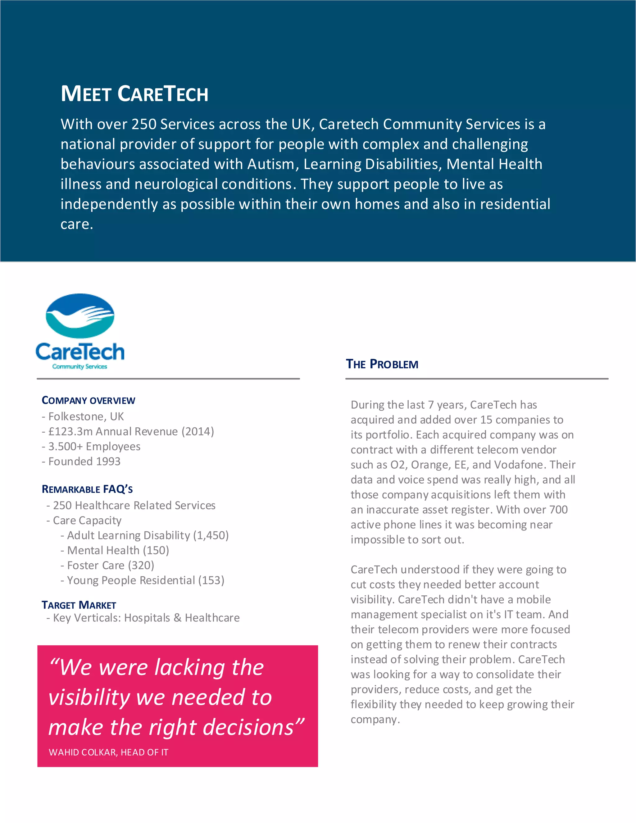 CareTech Case Study | PDF