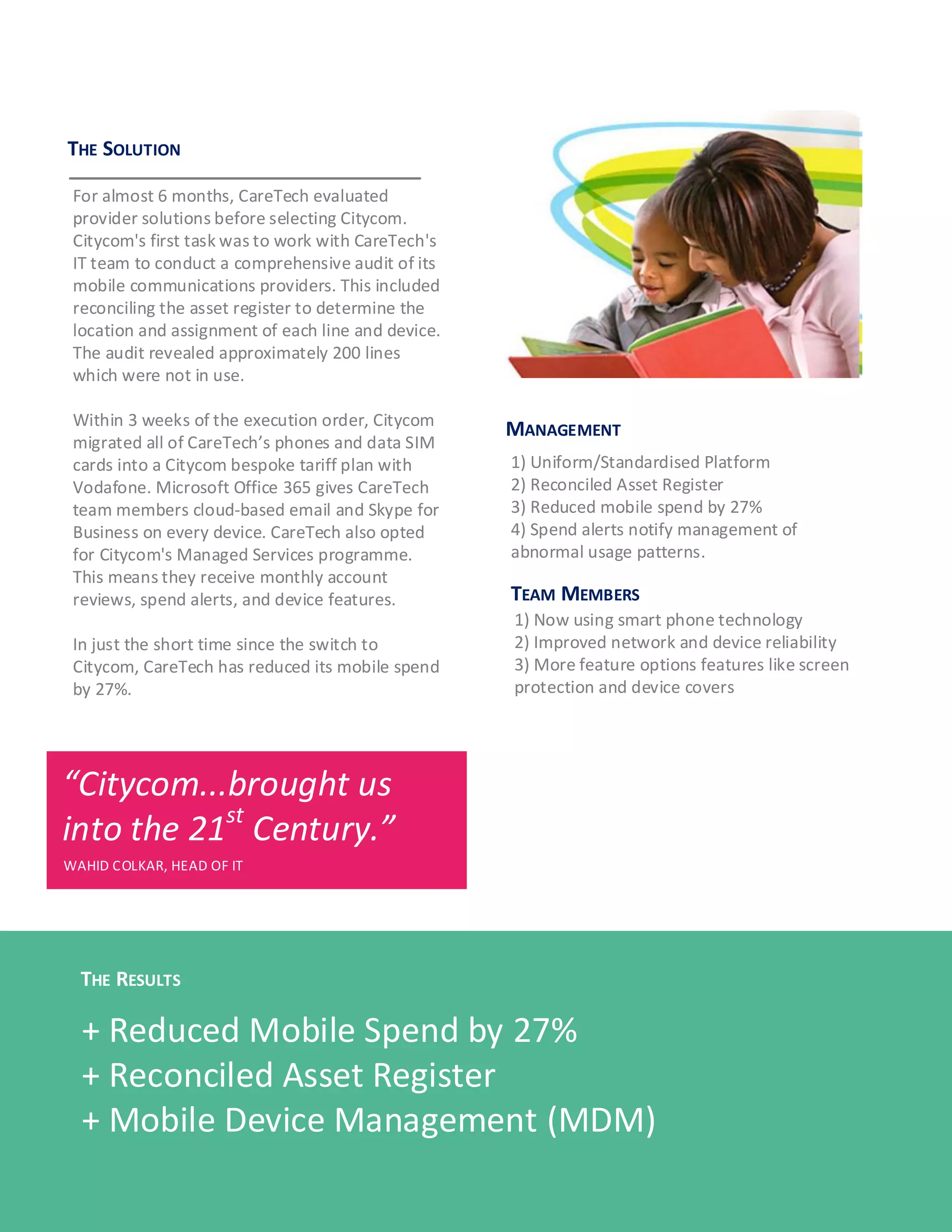 CareTech Case Study | PDF