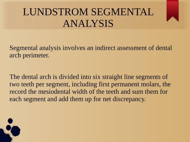 Careys and Lundstrom analysis | ODP | Dental Health | Diseases and ...
