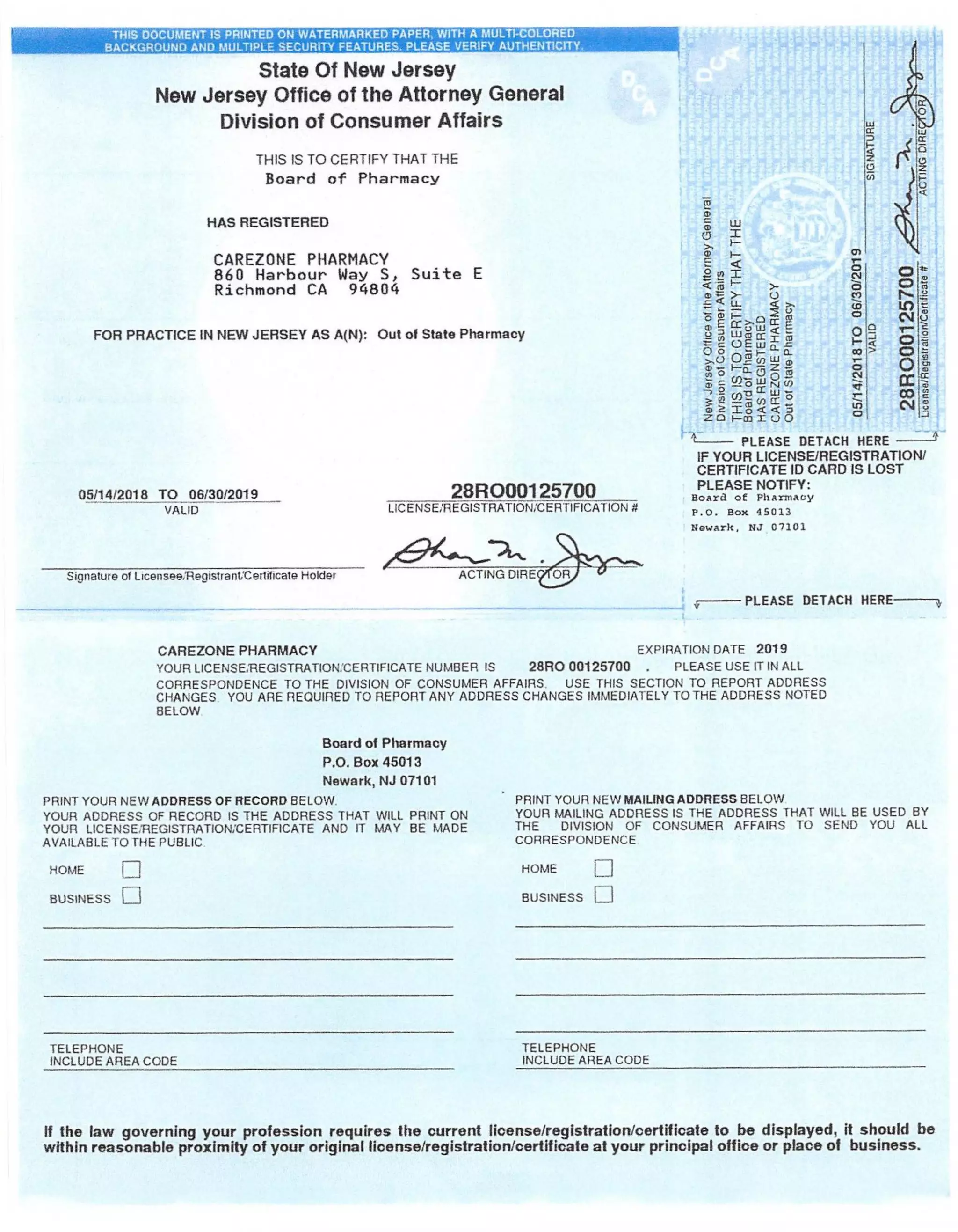 CareZone Pharmacy Licenses | PDF