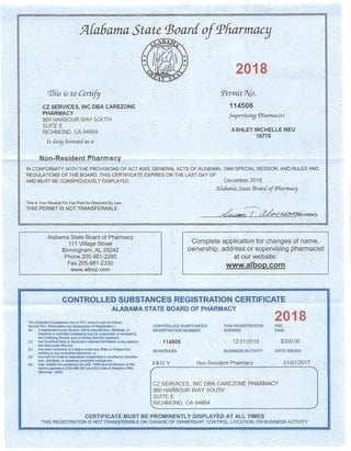 CareZone Pharmacy Licenses | PDF