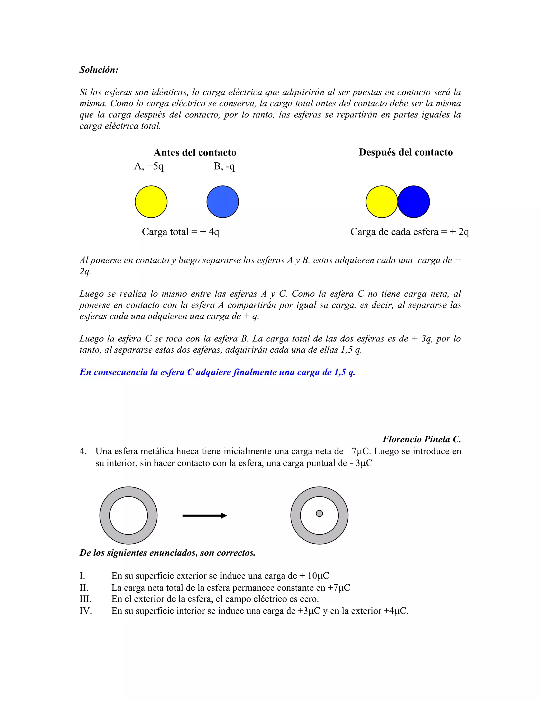 leyes de coulomb y campo electrico | PDF