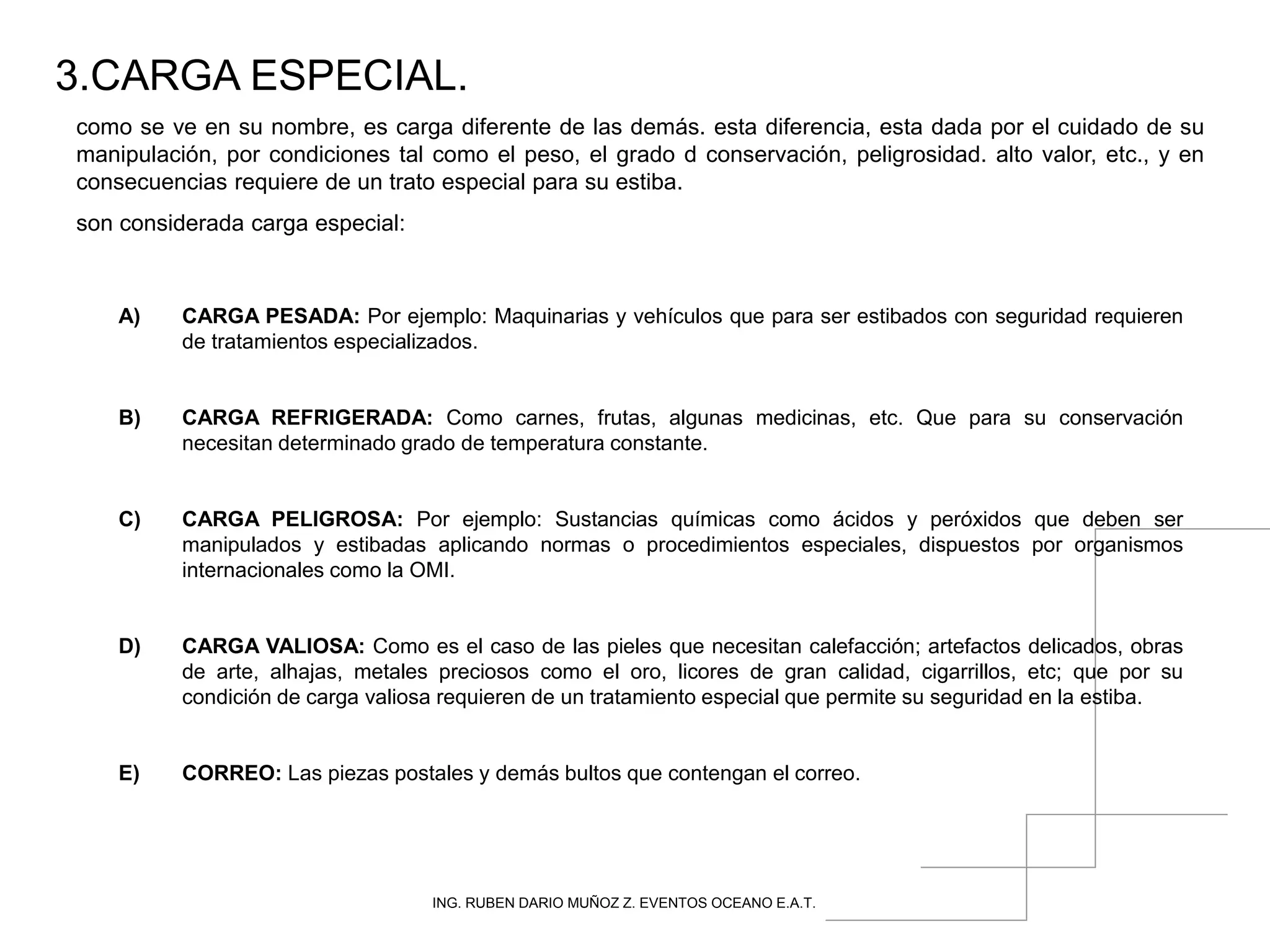 DEFINICION Y CLASIFICACION DE CARGAS .ppt