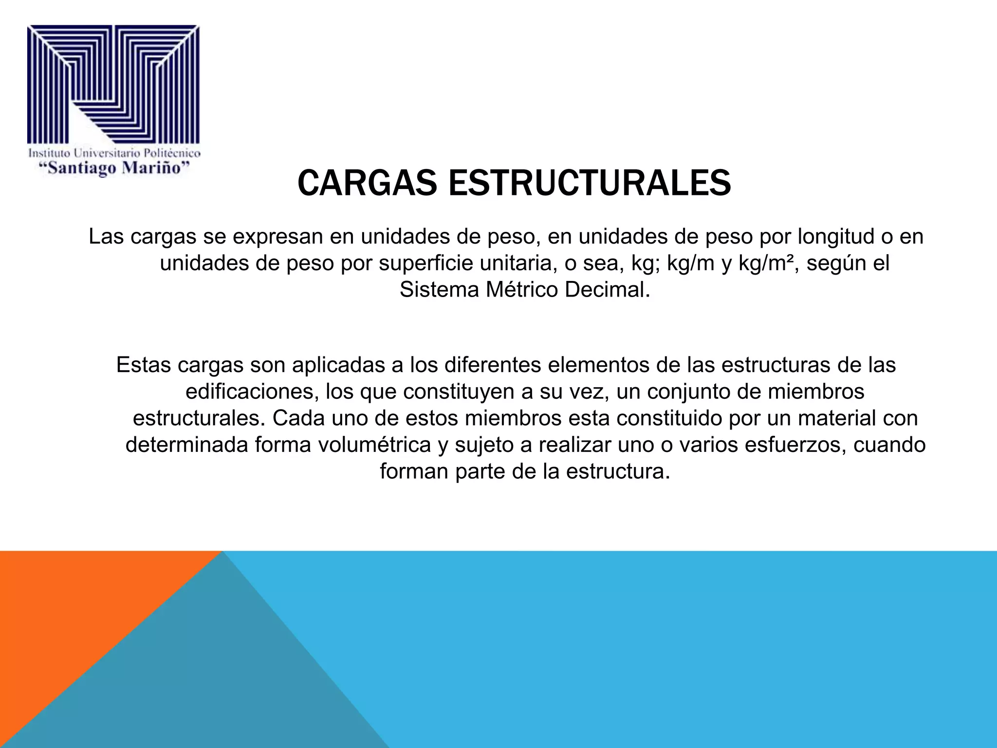Cargas estructurales | PPTX