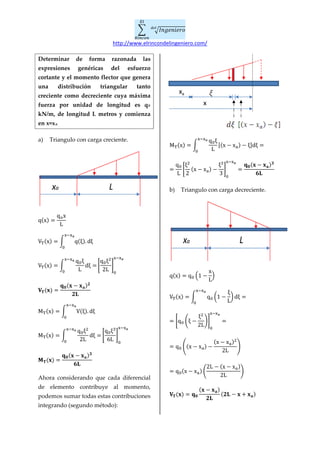 Carga triangular | PDF