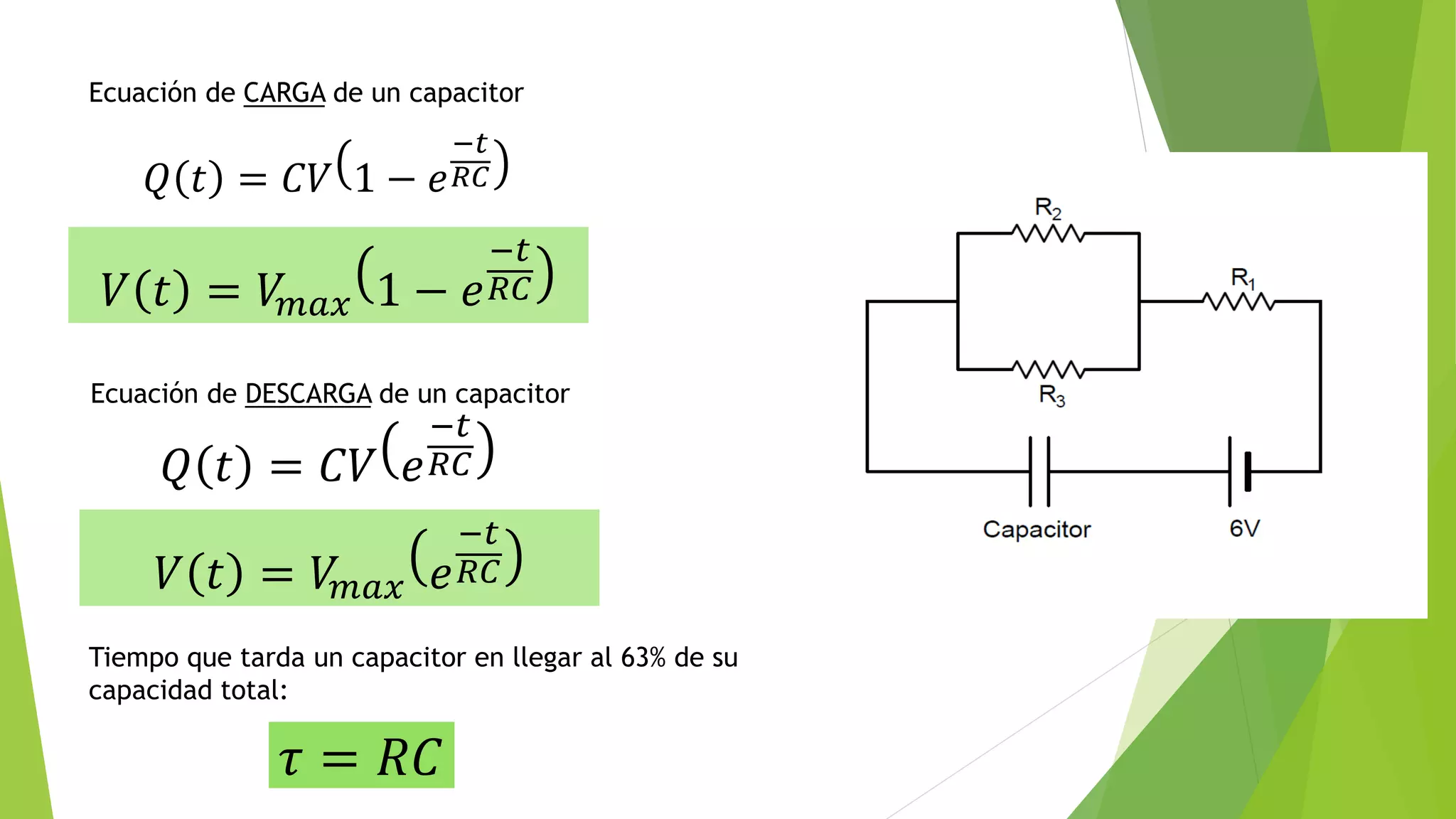 Carga y descarga de un capacitor | PPT