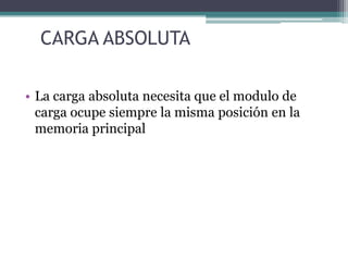 Carga y montaje | PPTX