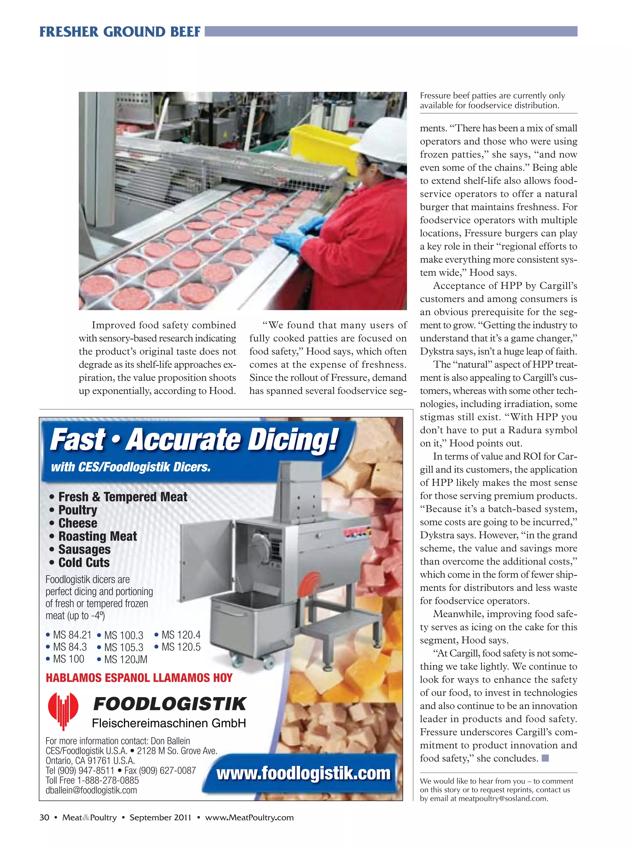 Cargill & Pascalistion of meat. | PDF