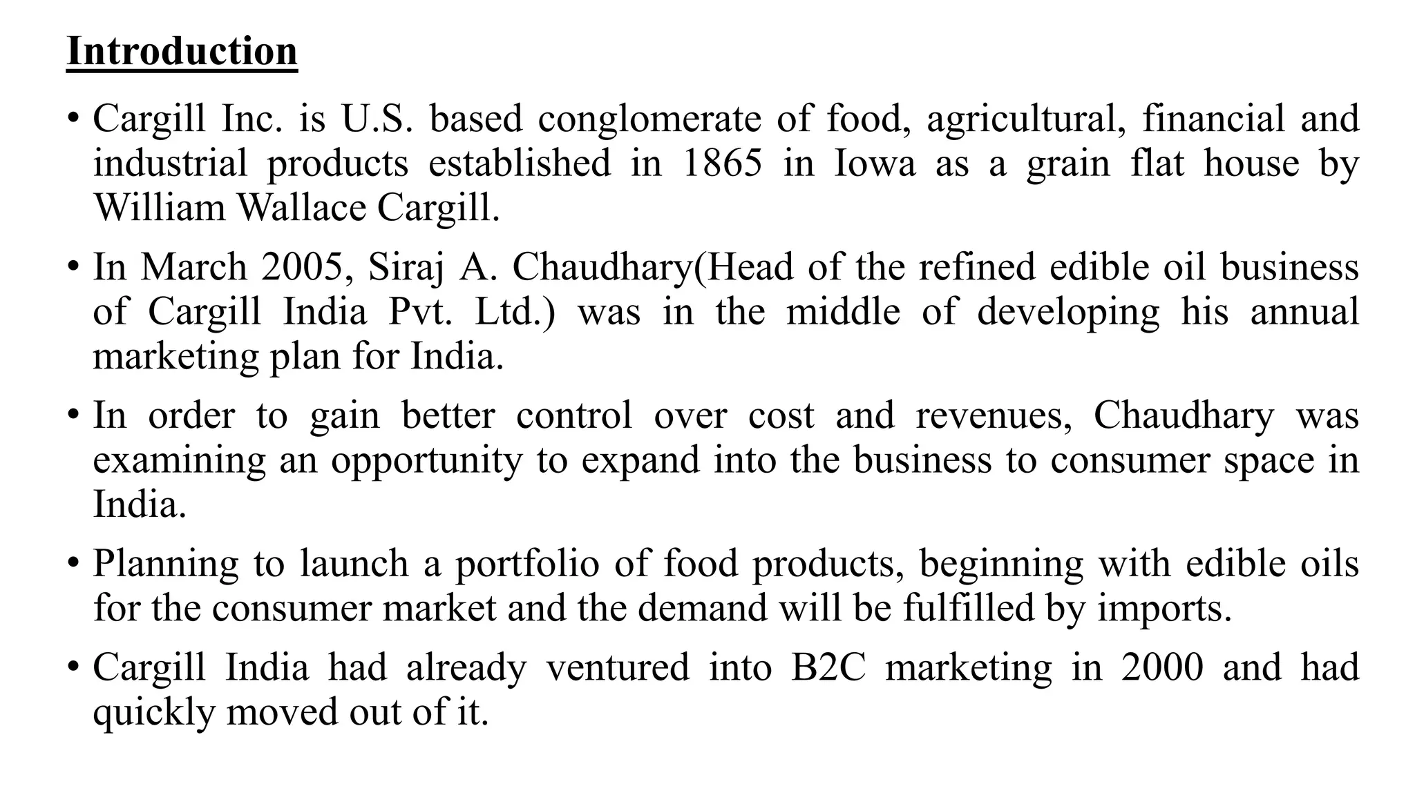 Cargill inc case b2 b | PPTX