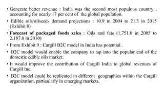 Cargill inc case b2 b | PPTX