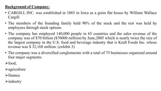 Cargill inc case b2 b | PPTX