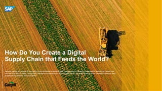 Cargill - Creating a Digital Supply Chain that feeds the World | PPT