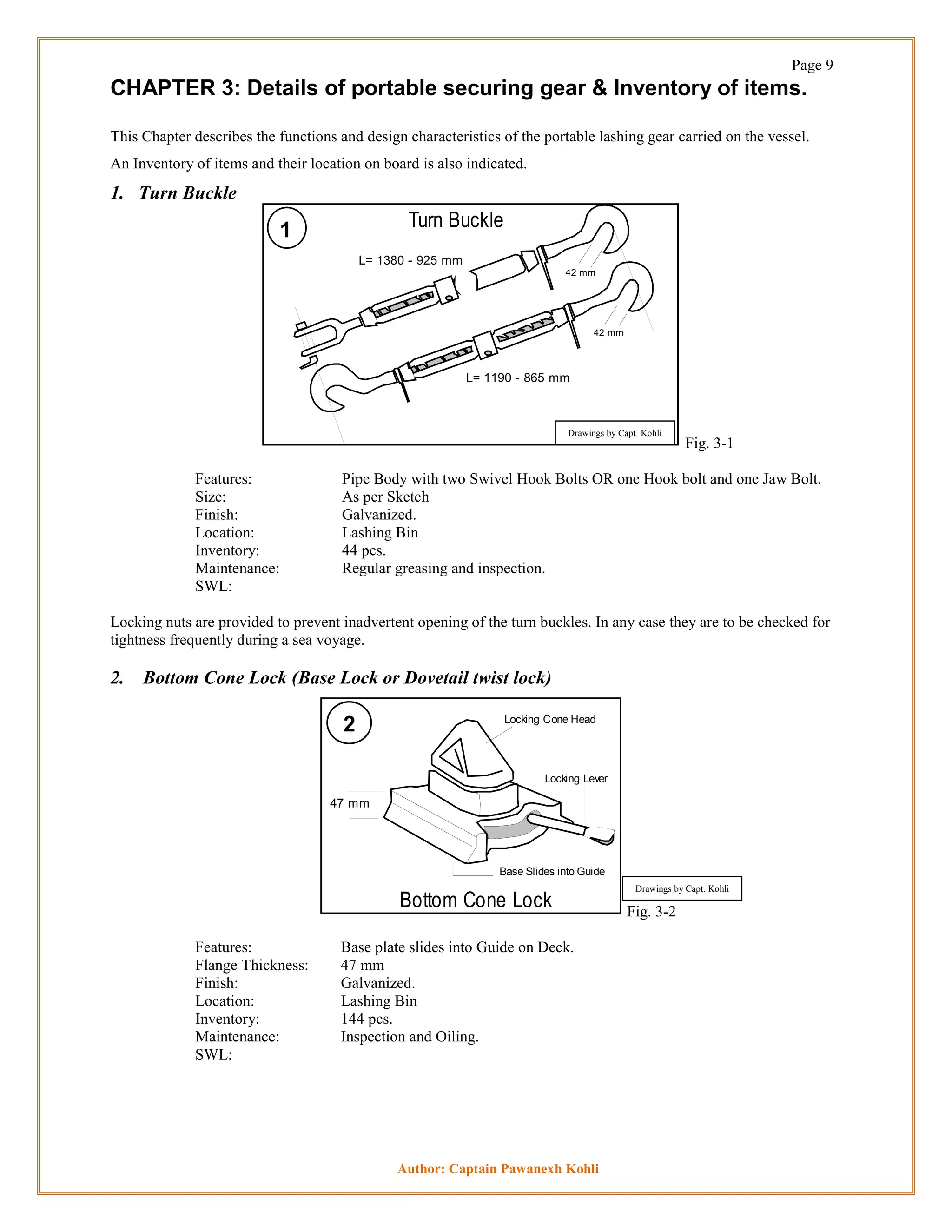 Container Securing System for ships | DOCX