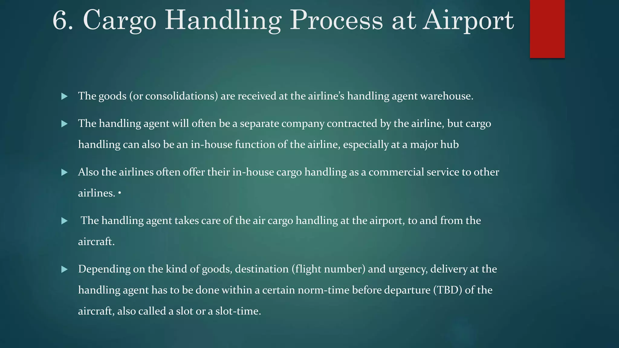 Cargo and terminal handling at airport | PPTX