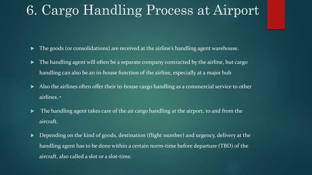Cargo and terminal handling at airport | PPTX | Air Travel | Travel Type