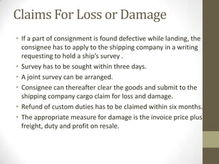 Cargo claims | PPTX
