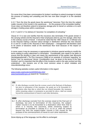 Cargo clauses09 | PDF