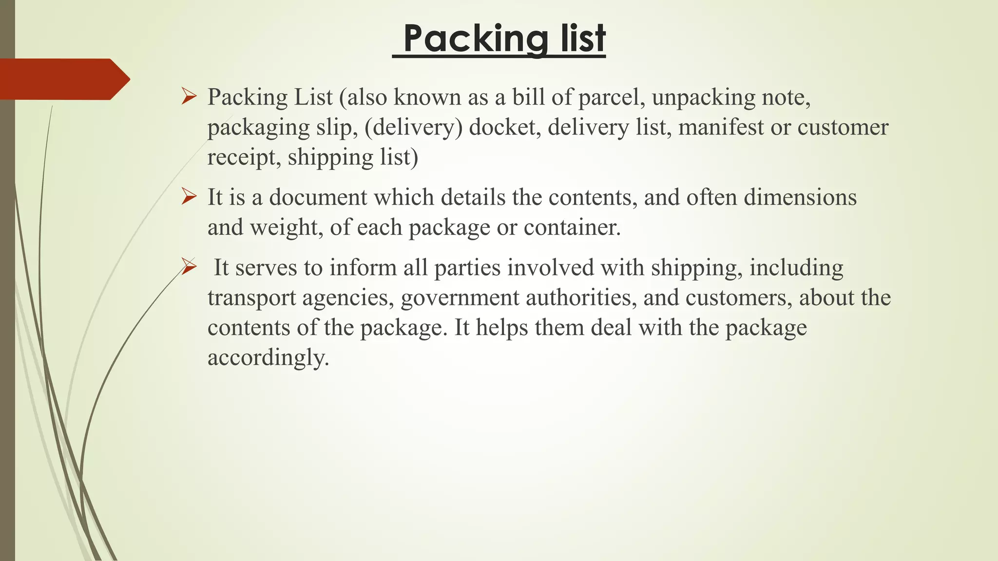 Cargo documentation | PDF