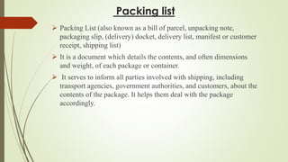 Cargo documentation | PDF