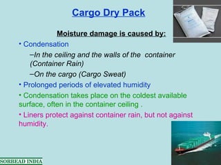 Air Drying Container Desiccant | Cargo Dry Paks | PPT | Weather | Science