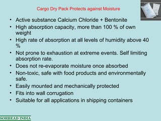 Air Drying Container Desiccant | Cargo Dry Paks | PPT | Weather | Science