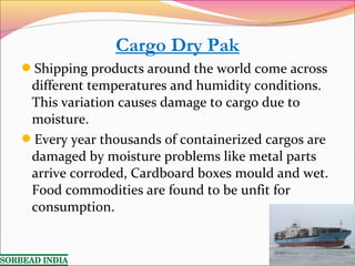 Container Desiccant - Cargo Dry Pak | PPT | Indoor Environmental ...
