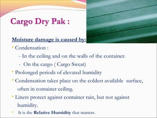 Container Desiccant - Cargo Dry Pak | PPT | Indoor Environmental ...