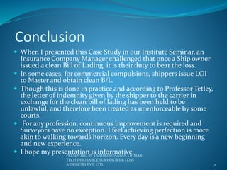 Cargo insurance & surveying | PPT
