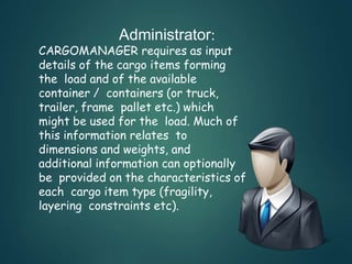 Cargo logistics management | PPTX