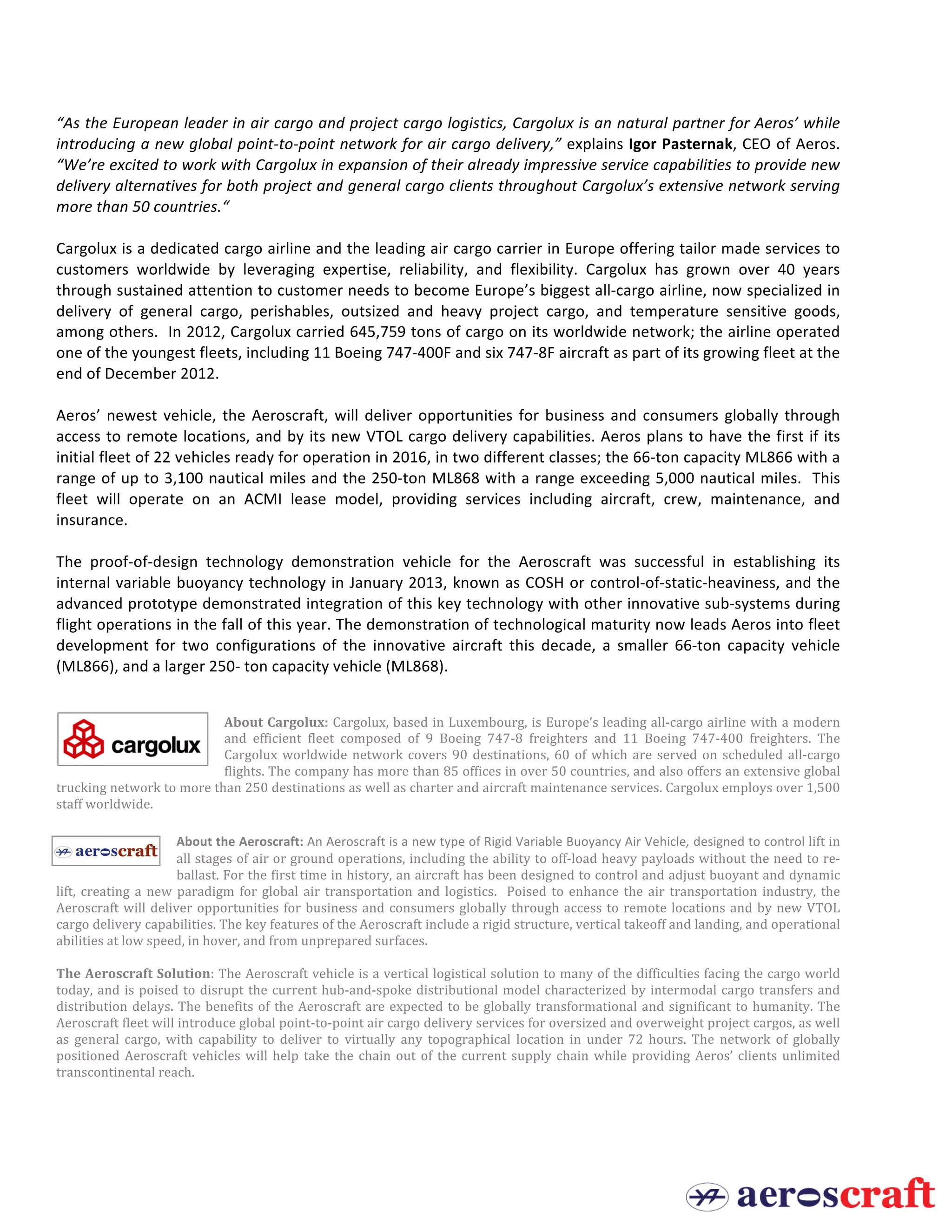 Cargolux mou | PDF