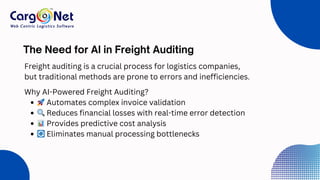 CargoNet AI-Powered Freight Audit Software | Automate Invoice ...