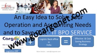 Cargonet freight forwarding software module | PPTX
