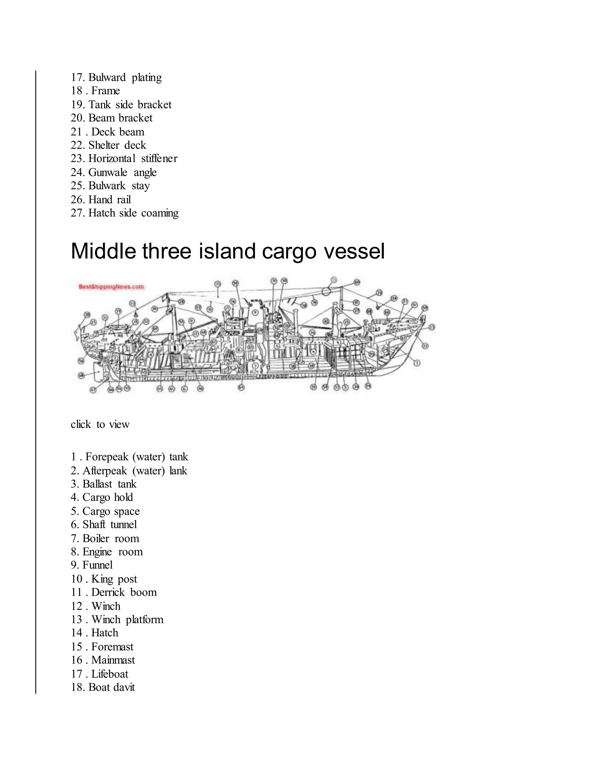 Cargo ship componenet | DOCX