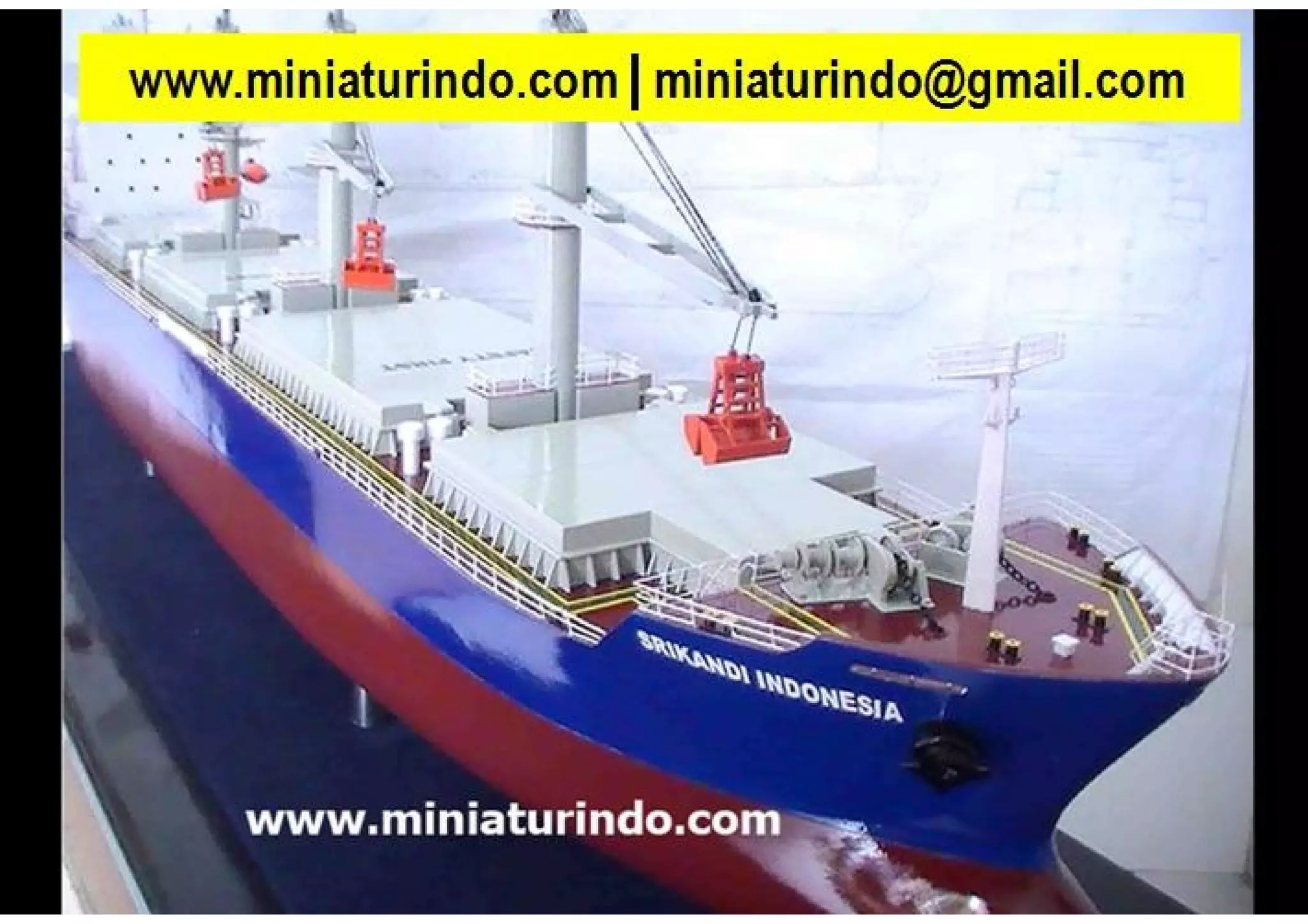 Cargo Ship model in mock-up model | Model Ship Maker Miniaturindo.com