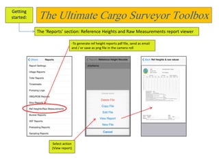 CargoSurveyor: toolbox for marine cargo surveyors | PPTX