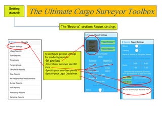 CargoSurveyor: toolbox for marine cargo surveyors | PPTX